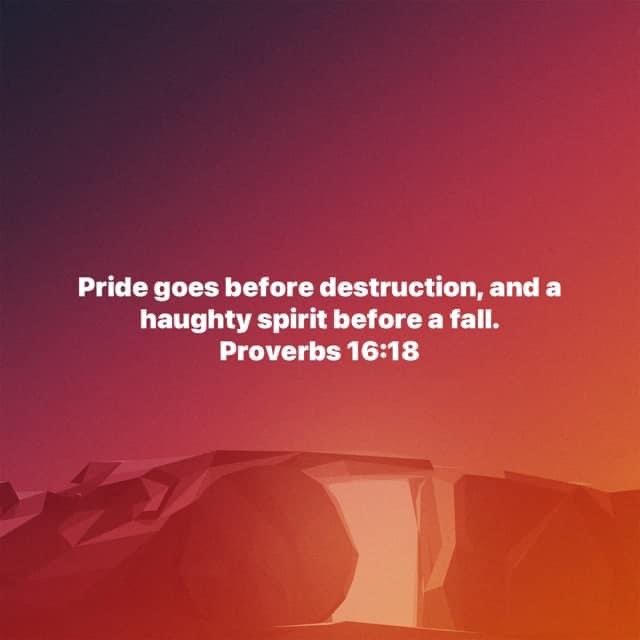 Destructive Pride | Darlene's Ponderings